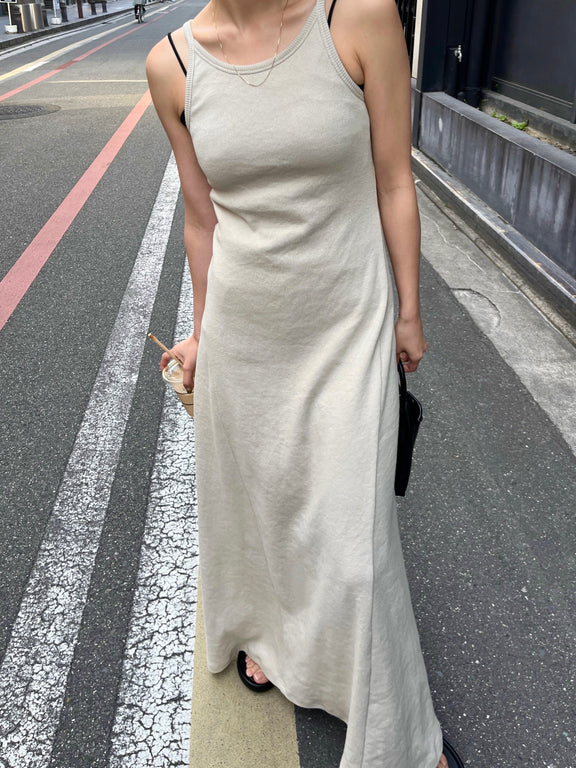 RIBBED CAMISOLE DRESS | efu(エフ)official通販サイト – efu official